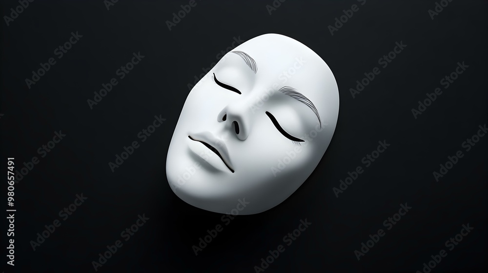 Crippling Impostor Syndrome, a figure wearing a mask of confidence ...