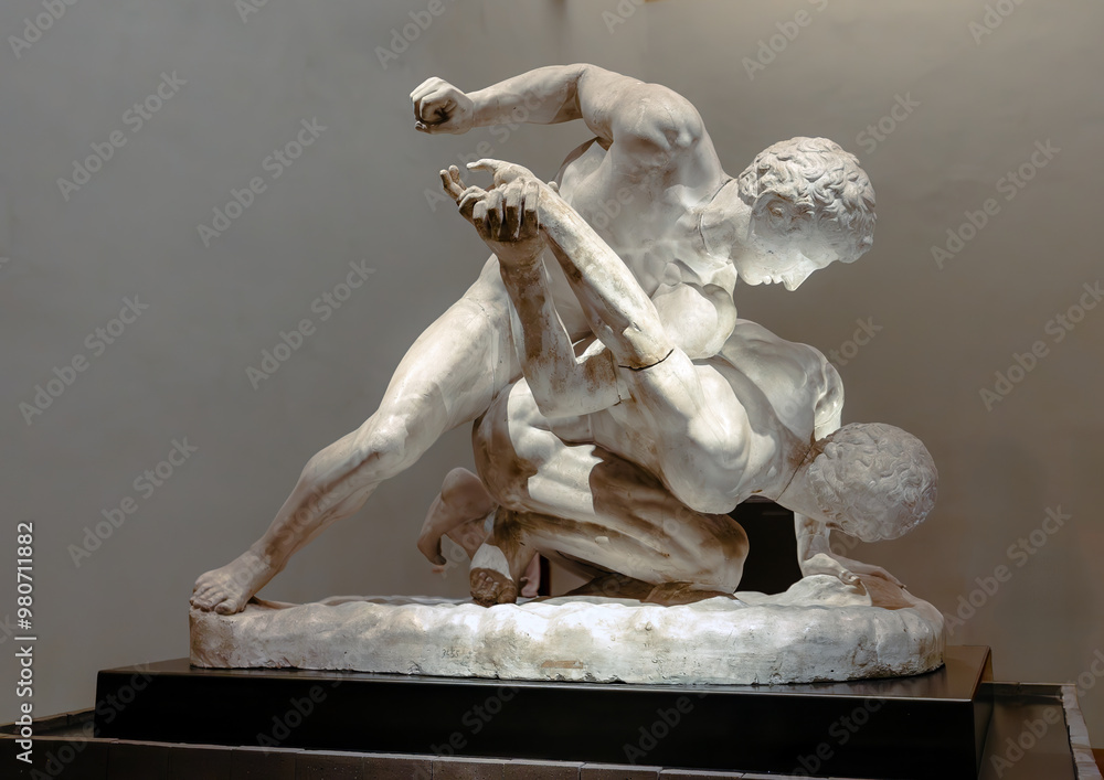 Uffizi Gallery, Florence, Italy - June 20, 2024: "The Wrestlers ...