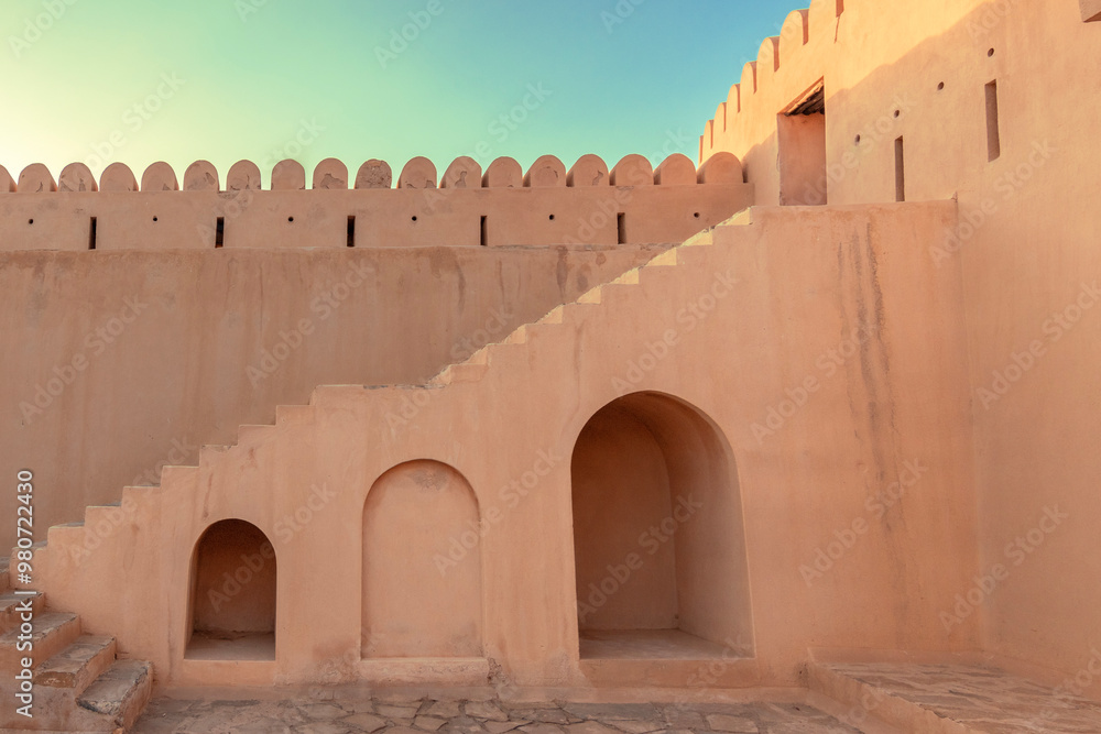 Poster Staircase in the old forts in the Sultanate of Oman – Wall Art ...