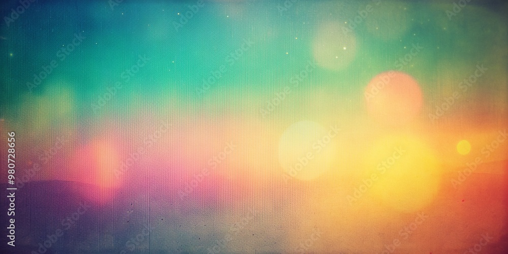 Soft focus, warm pastel hues blend in a grainy, textured gradient ...