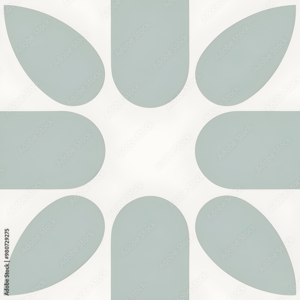 geometric design featuring a symmetrical pattern. The layout consists ...