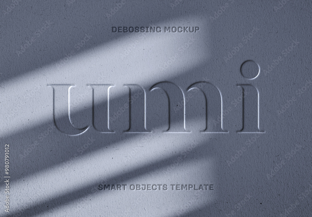 Craft Debossing Logo Mockup Stock Template | Adobe Stock