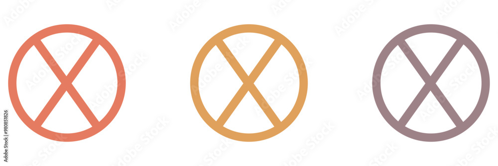 Editable vector stop prohibitions block icon. Perfect for web and app ...