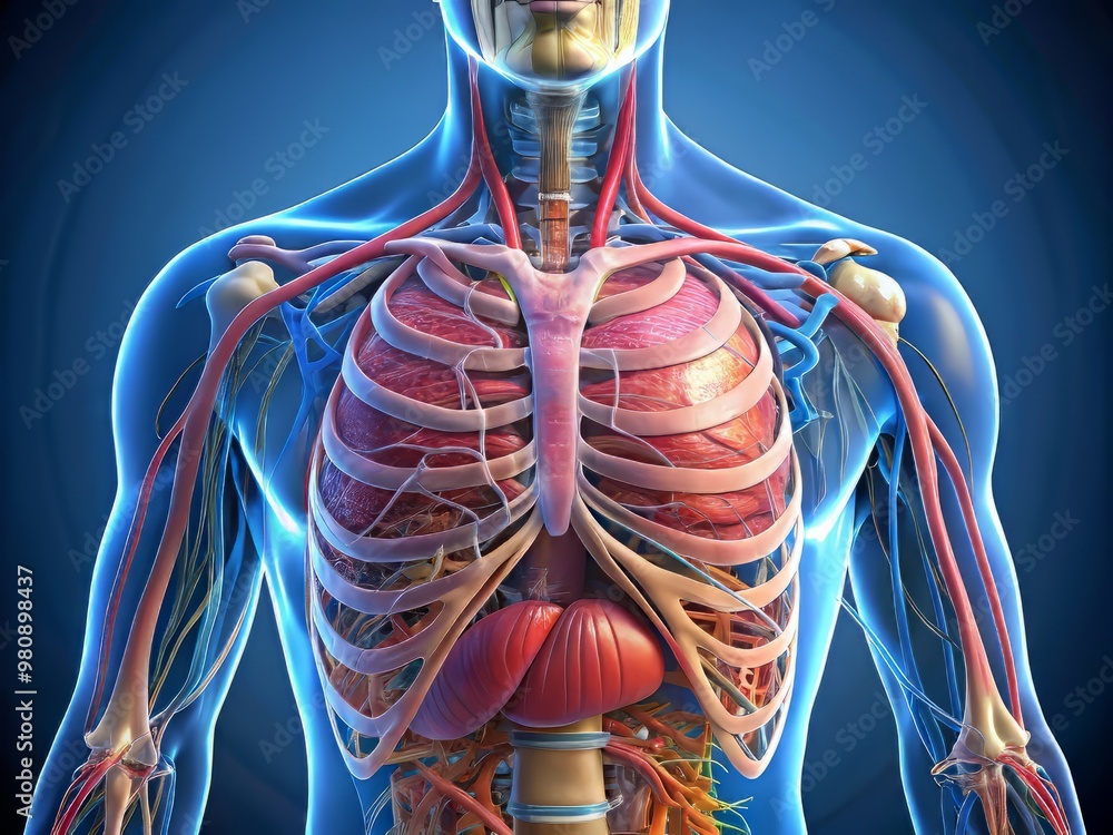 Intricate anatomy comes alive in this composite illustration, revealing ...