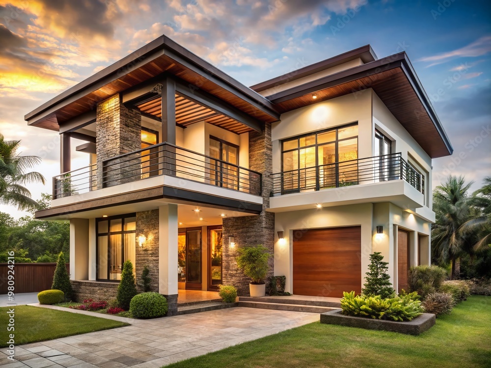 Modern 2-storey Filipino home interior showcasing elegant fusion of ...