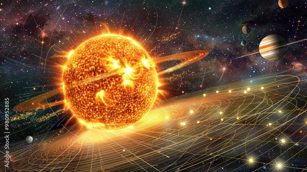 The sun's gravitational pull is responsible for keeping the planets and ...
