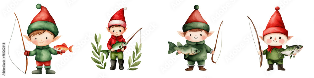 Charming elf characters ready for adventure, featuring whimsical ...