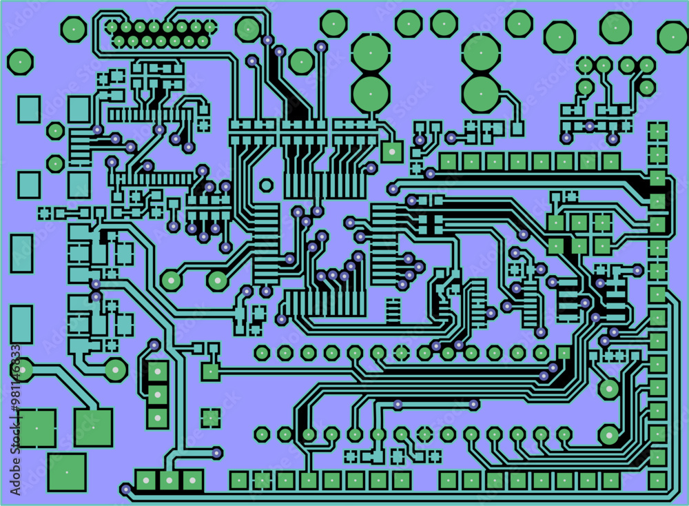 Tracing the conductors of printed circuit board of electronic device ...