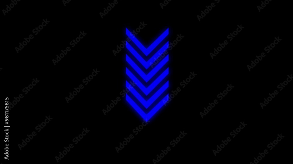 Down arrow direction sign on transparent background with alpha channel ...