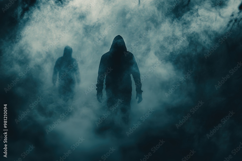 Spooky Fog Overlay Frame - Realistic Halloween Smoke Effect for Ghostly ...