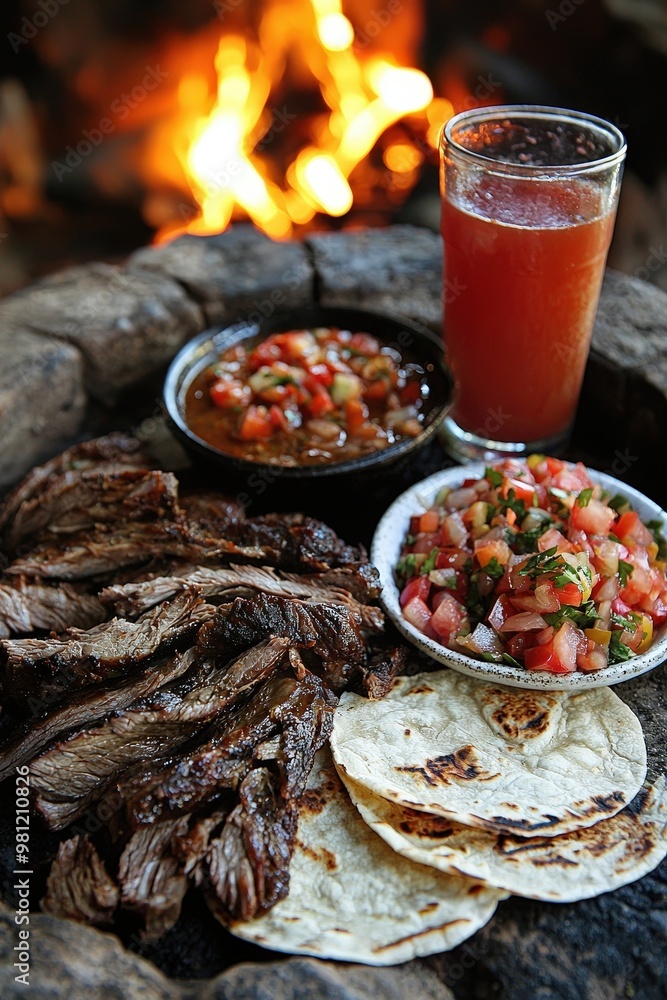 Barbacoa - Slow-cooked meat, traditionally lamb or goat, steamed in an ...