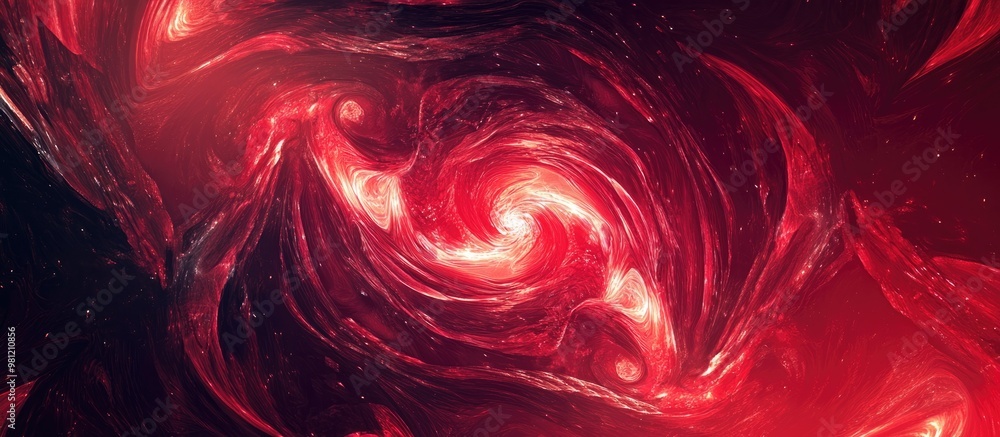 Surreal red 2d background for design resembling a hallucinogenic ...