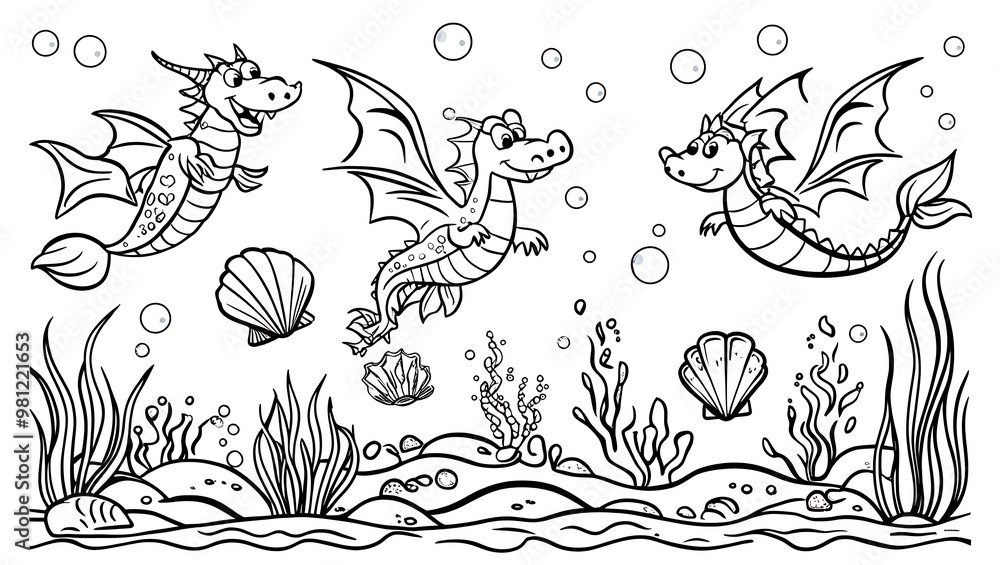 Dive into a world of underwater wonder with our delightful 'Under the ...