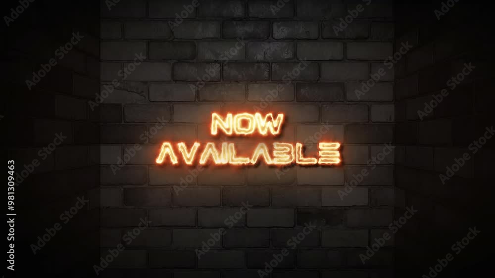 Now available with glowing orange neon sign mounted on a dark gray ...