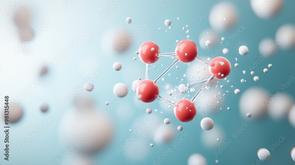 A scientifically accurate illustration of a molecule electron ...