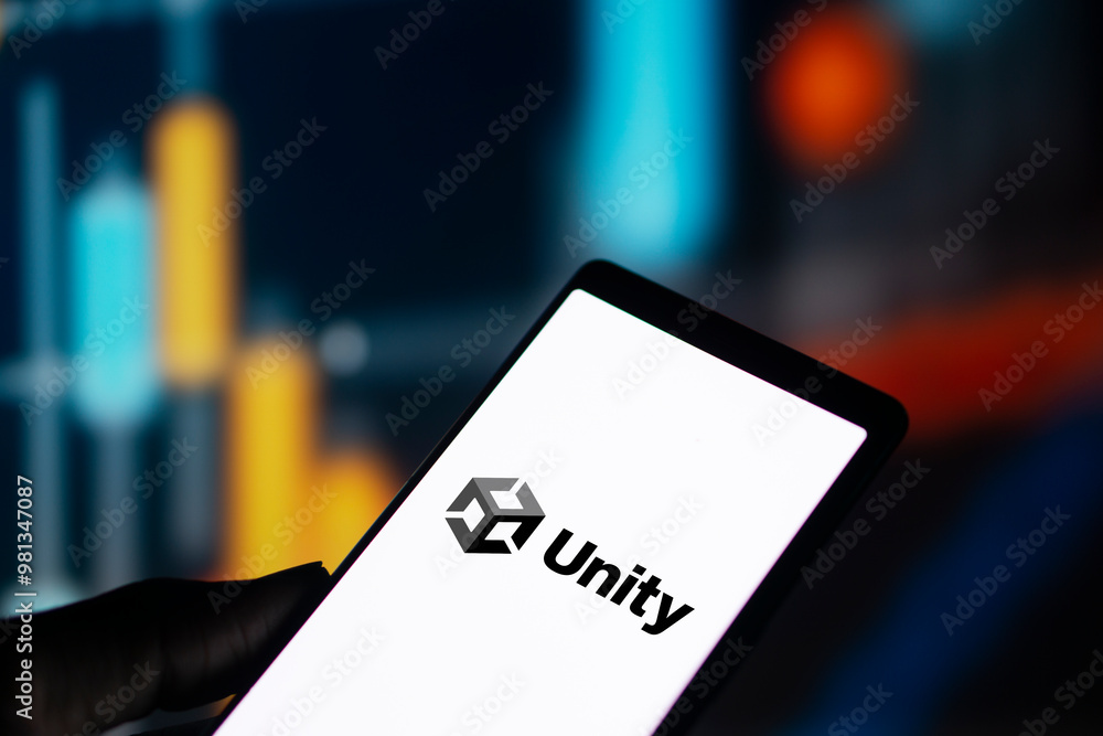 Dhaka, Bangladesh- 18 Sep 2024: Unity logo is displayed on smartphone ...