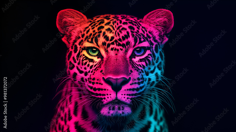 Rainbow Leopard Wallpaper