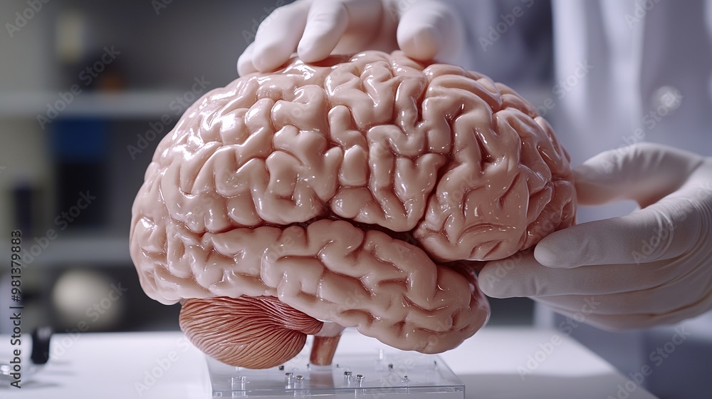 This anatomically accurate 3D brain model is perfect for studying ...