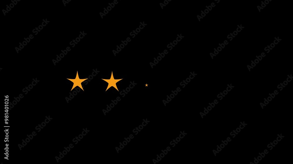 Twinkling stars animation, white cartoon, flat, vector, doodles style ...