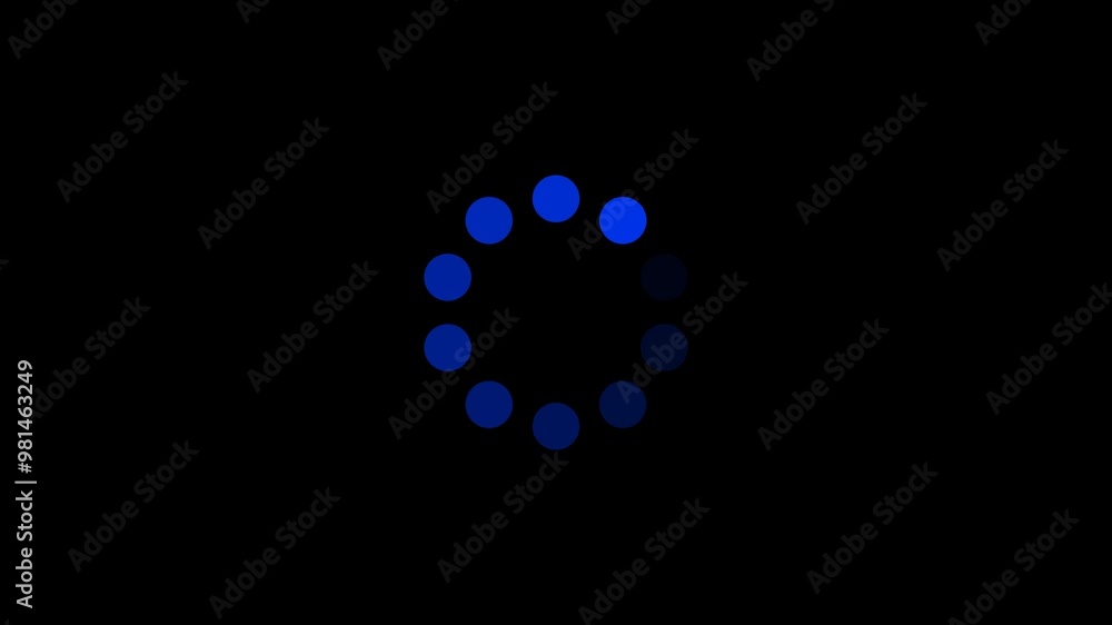 Loading circle animation in 4K resolution with 30 frames per second ...