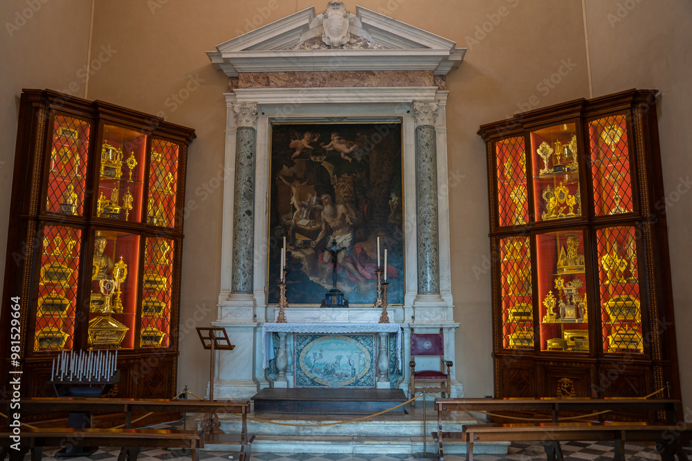Reliquary in The Camposanto Monumentale the ancient cemetery and ...