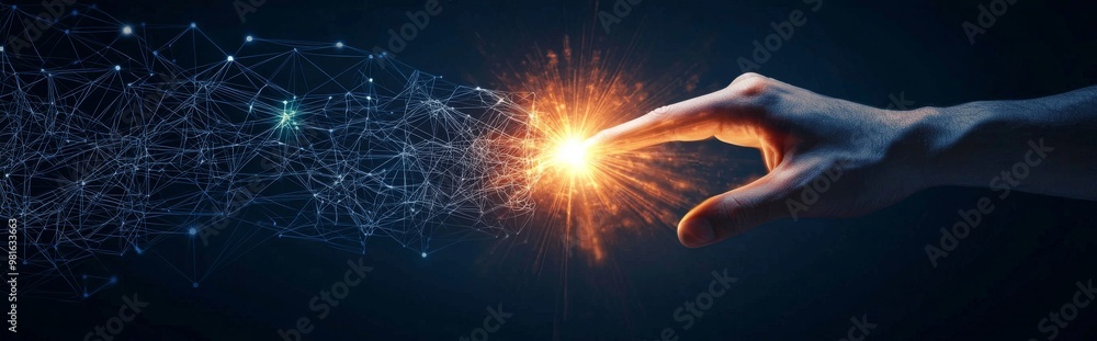 Data transformation concept for next generation technology era. AI ...