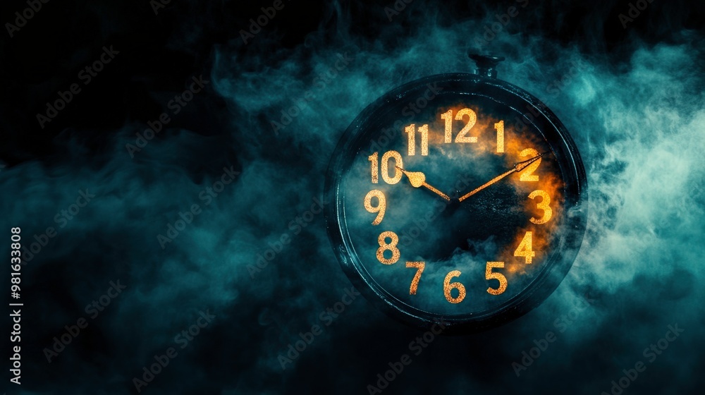 Melting Clock With Smoky Background Symbolizes the Urgent Call to ...