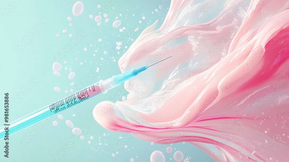 A medical illustration of a pap smear procedure, showing the importance ...