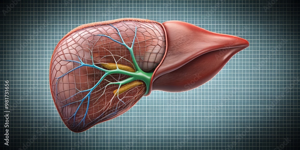 Detailed illustration of a cross-sectional ultrasound image of a human ...