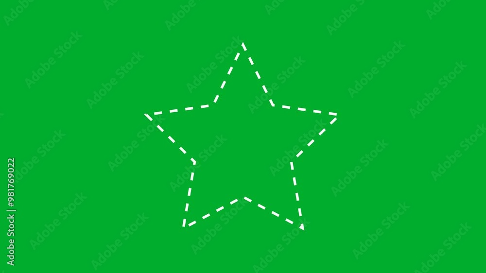Hand Drawn Stars animation featuring layered star symbols in a dotted ...