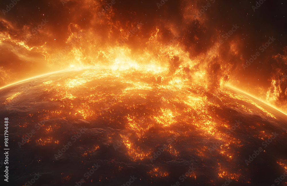 “Epic Cinematic Scene of a Planet Being Destroyed by a Massive Asteroid ...