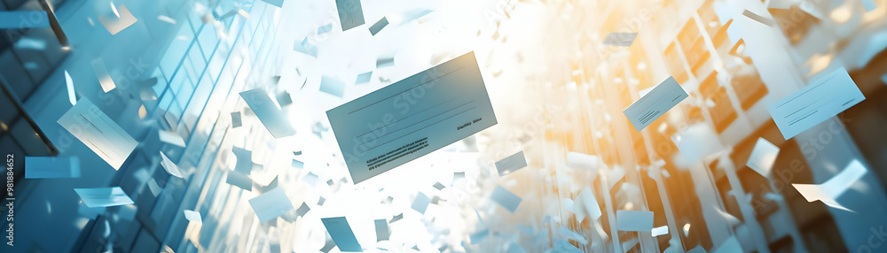 Minimalist Floating Voter ID Cards on Clean Light Background - Zero ...