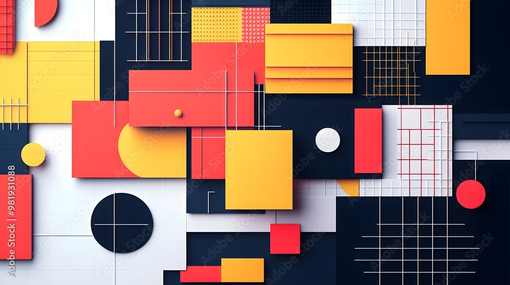 Grid-Based Layouts, A flat design website layout that uses a clean grid ...