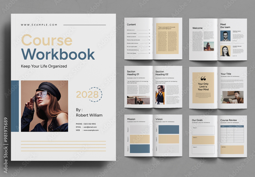 Workbook Stock Template | Adobe Stock