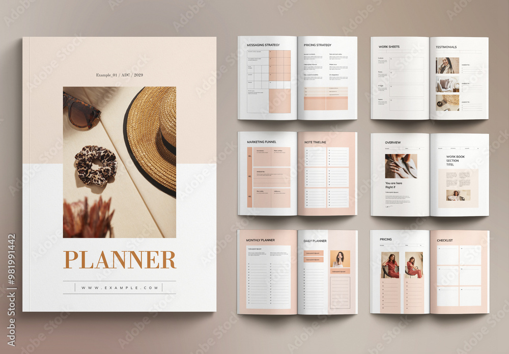 Planner Template Stock Template | Adobe Stock
