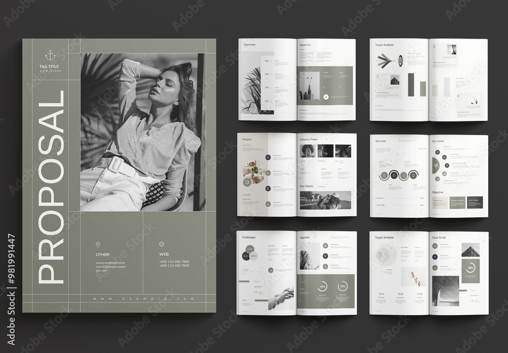 Proposal Template Layout Stock Template | Adobe Stock