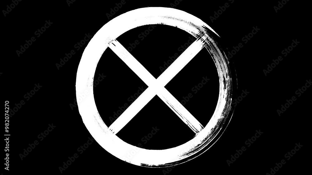 seamless 4K loop motion graphic red caution warning stop danger ...