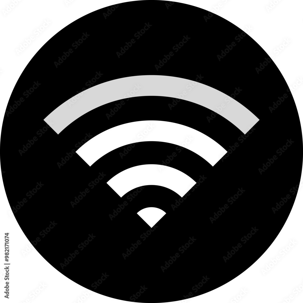 Wifi Signal Icons Set. Network signal, Internet sign. WIFI. Wifi signal ...