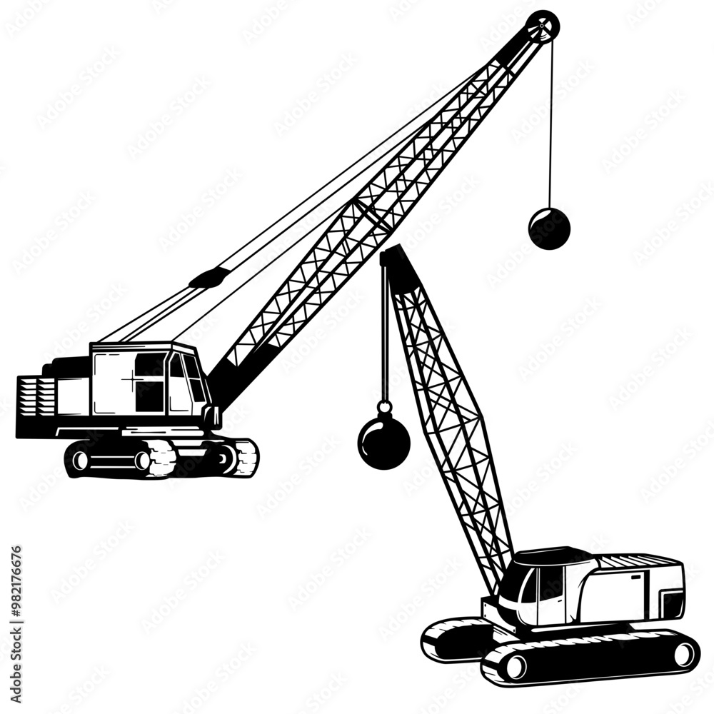 Wrecking Ball Crane | Heavy Equipment | Construction | Crane Operator ...