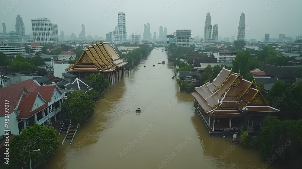 Devastating Flood Calamity in Thailand: Submerged Homes, Stuck Vehicles ...