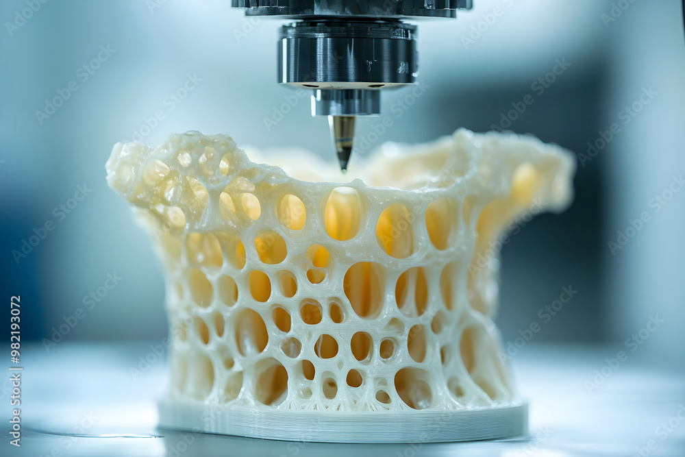 Bioprinting process for creating complex structure with intricate ...