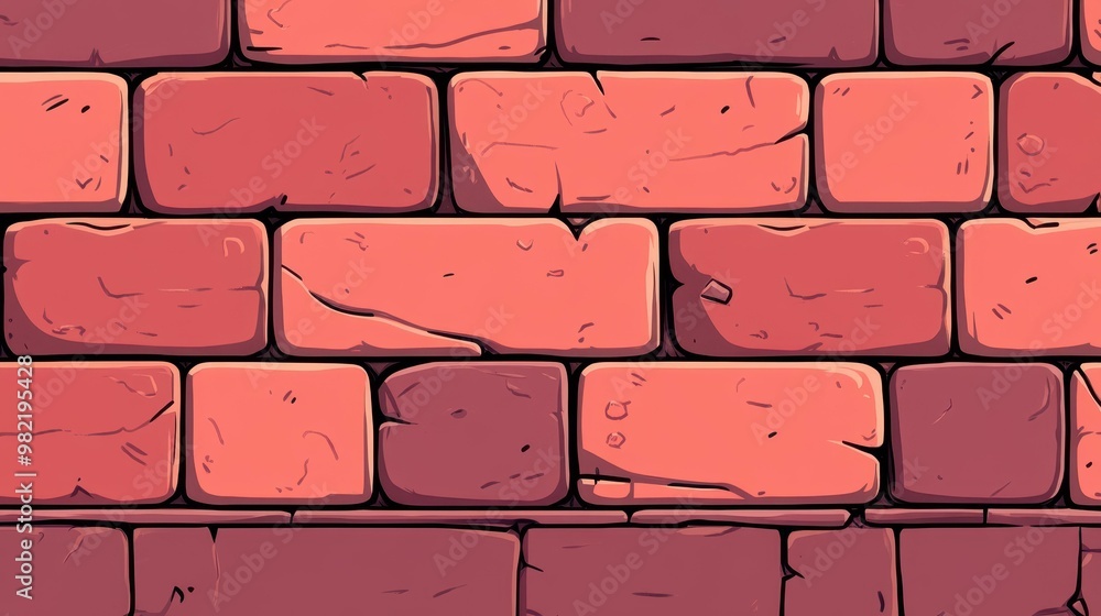 A classic red brick wall texture, perfect for a 2D platformer game ...