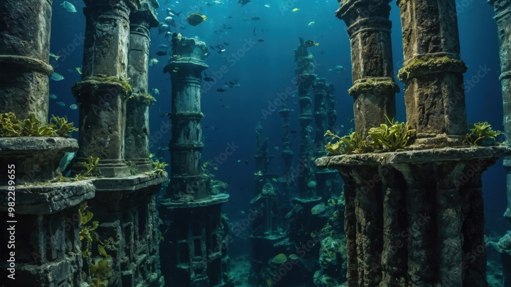 The sunken city of Atlantis captures the faded splendor of a once-great ...