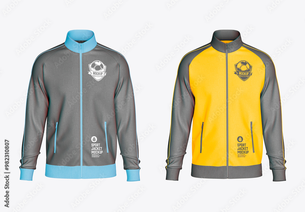 Sport Jacket Mockup Stock Template | Adobe Stock