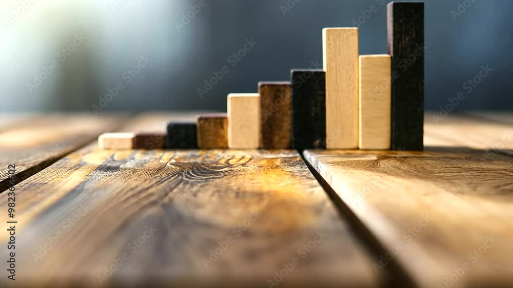 A bar graph with bars of varying heights, each bar representing a ...
