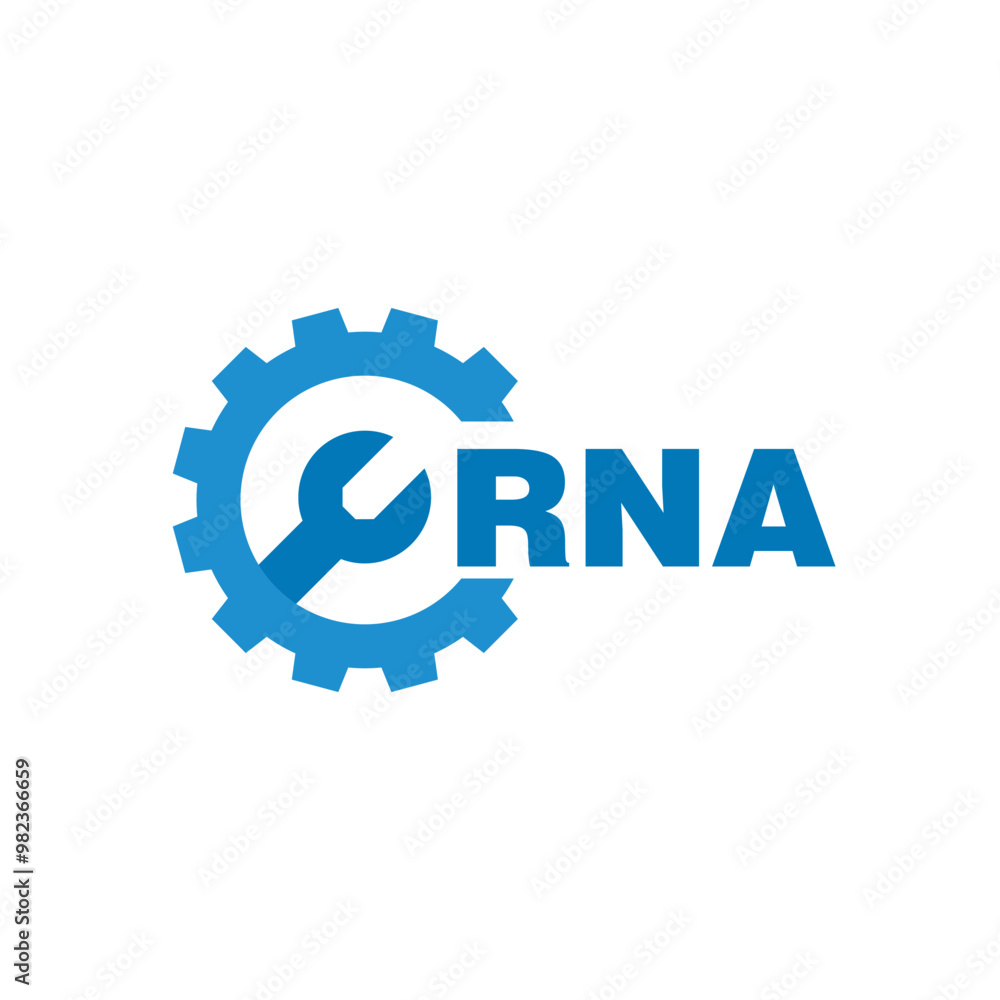 RNA letter logo design on white background. RNA logo. RNA creative ...