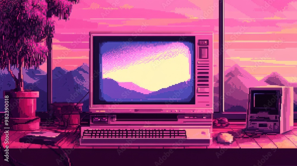 Retro old computer user interface,Pink Y2K computer window page and ...