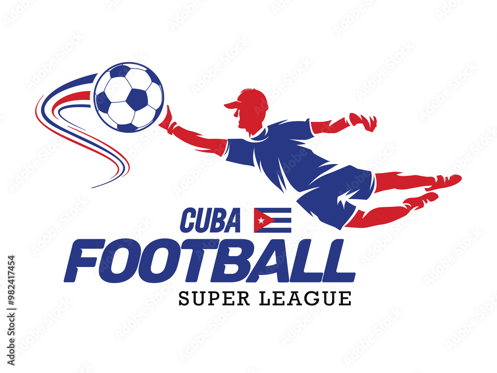 Cuba football league, Soccer ball, Football logo, Footballer jump ...
