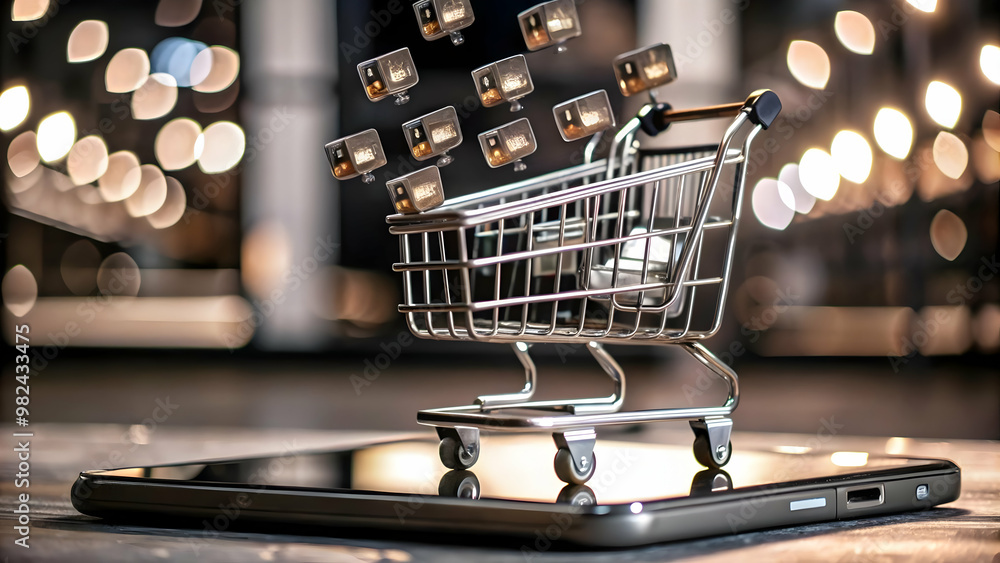 Levitating Dollar Bill Surrounded by Payment Icons - Financial ...