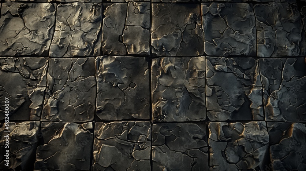 High-Resolution Photograph of Aged Stone Tiles with Cracks and Textures ...